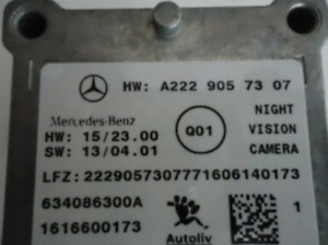 GENUINE NIGHT VISION CAMERA NEW MERCEDES S S222 A2229057307 FRONT BUMP ...